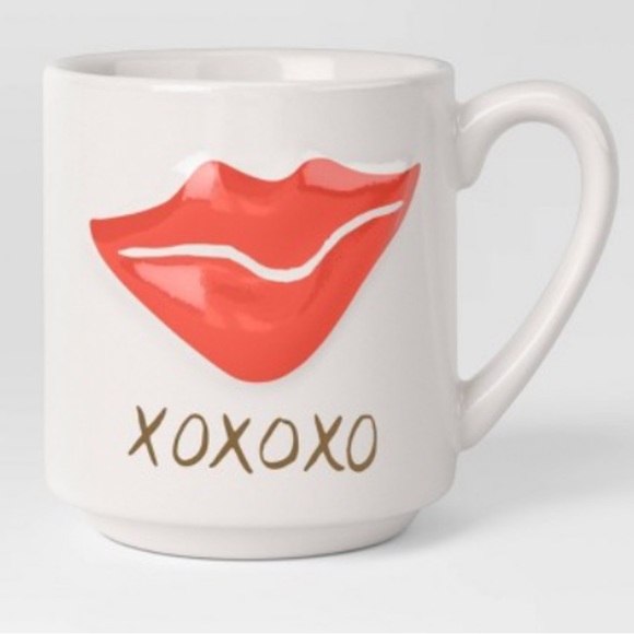 Threshold | Kitchen | 5oz Valentines Day Figural Embossed Lip Mug ...